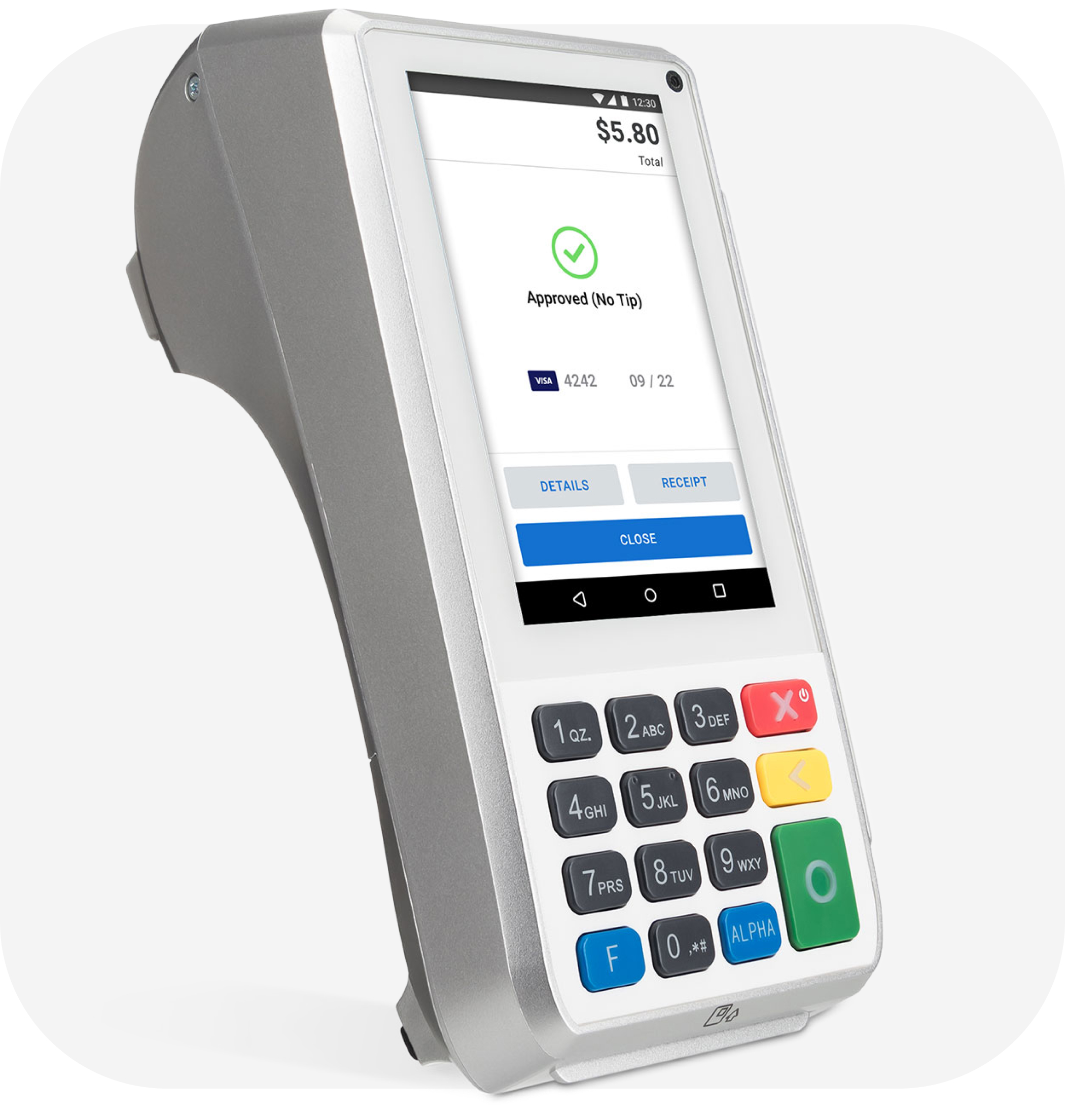 Accept payments & print receipts an all-in-one device with SwipeSimple Terminal